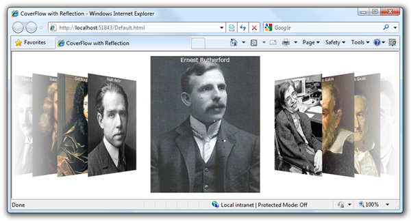The Sandpit: Silverlight Coverflow with Reflection